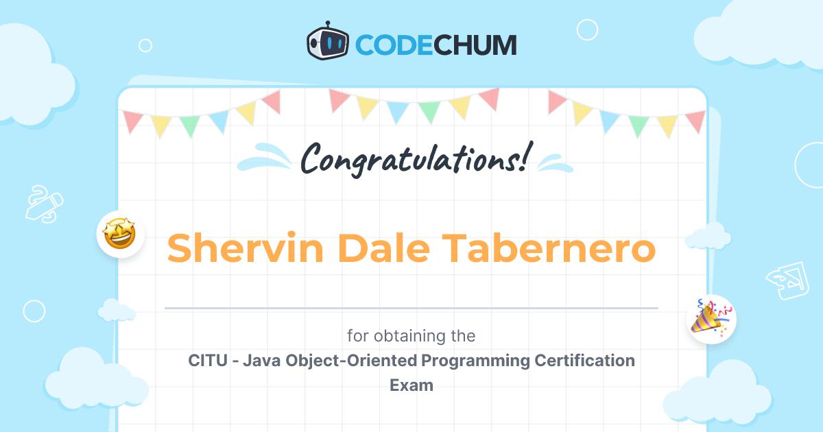 View Certificate | CodeChum
