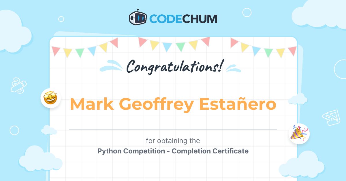 View Certificate | CodeChum